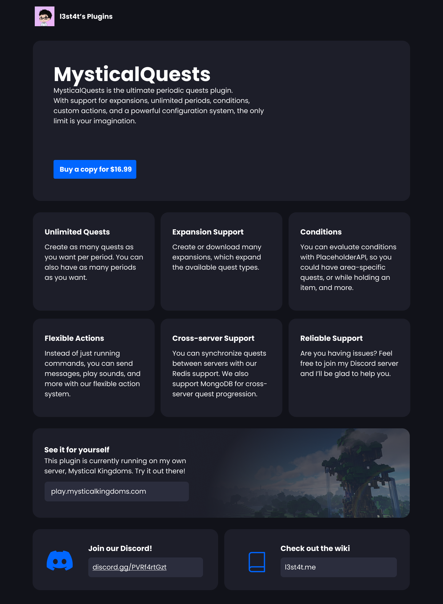 MysticalQuests [1.20-1.21] [Multistep Quests] | SpigotMC - High ...