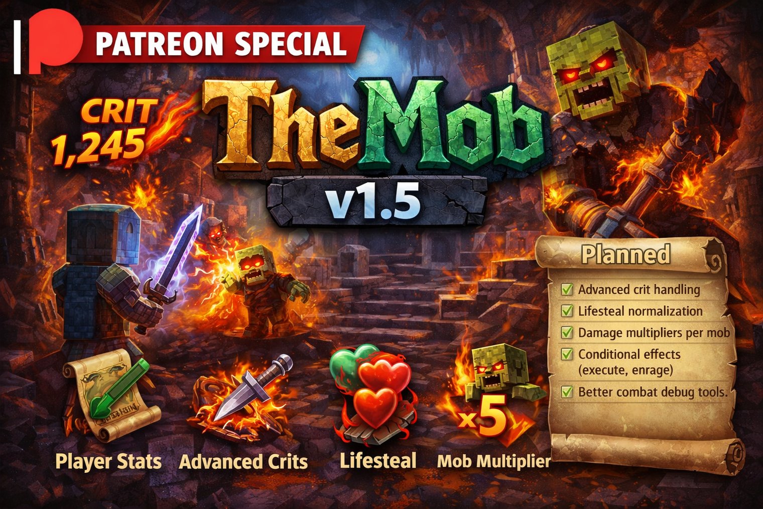 ‍♂️ TheMob Advanced Custom Mobs & Bosses | SpigotMC - High Performance ...