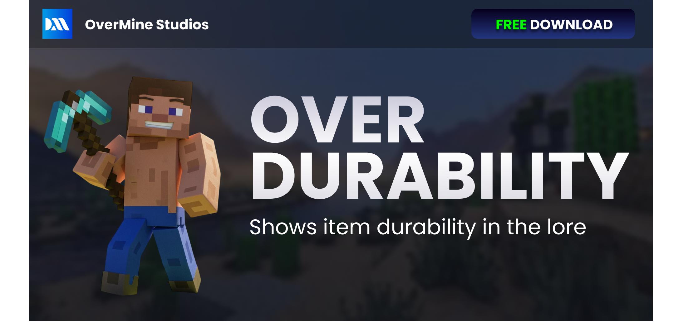 OverDurability | SpigotMC - High Performance Minecraft Software