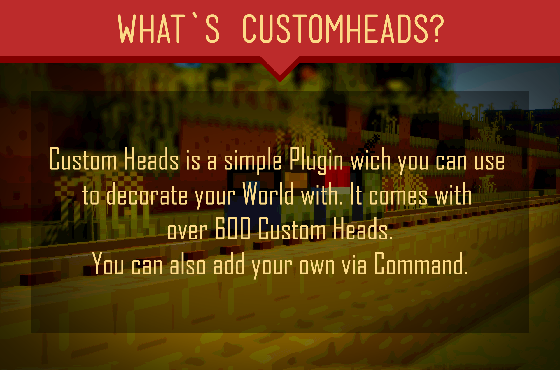 Custom Heads [1.8-1.20] | SpigotMC - High Performance Minecraft Software