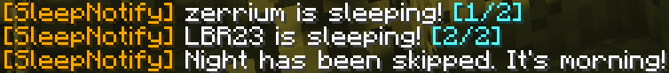 SleepNotify | SpigotMC - High Performance Minecraft Software