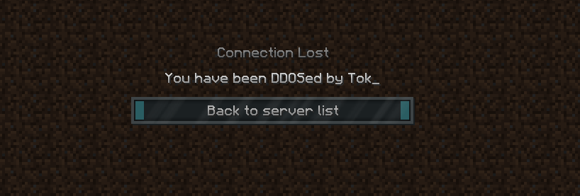 Minecraft DDOS | SpigotMC - High Performance Minecraft Community