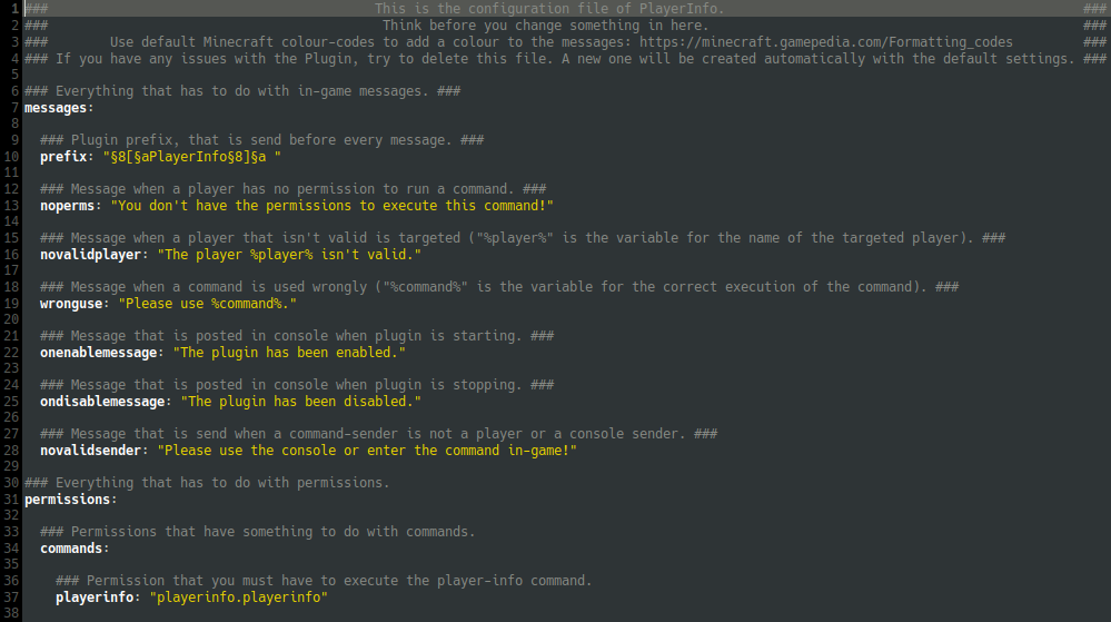 PlayerInfo | SpigotMC - High Performance Minecraft Community