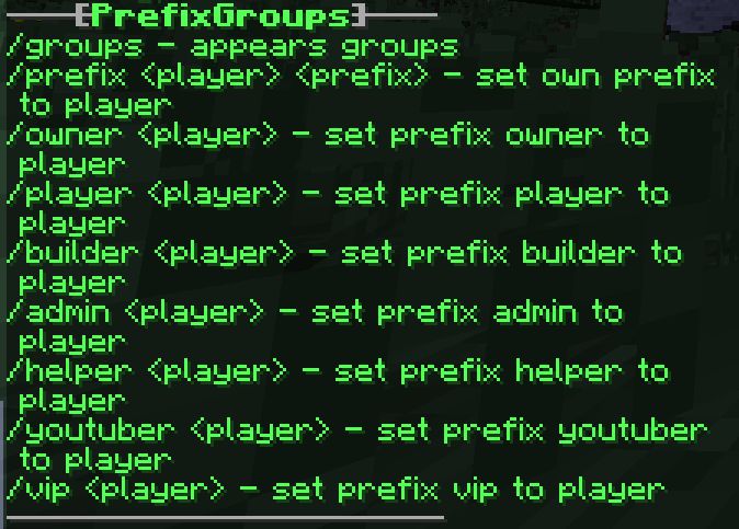 PrefixGroups | SpigotMC - High Performance Minecraft Community