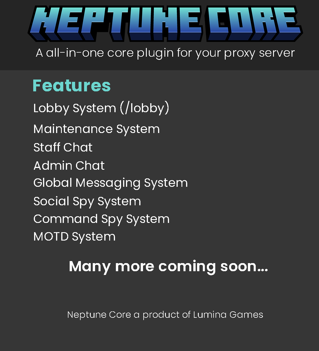 Neptune Core | The all-in-one proxy core [Bungeecord/Waterfall ...