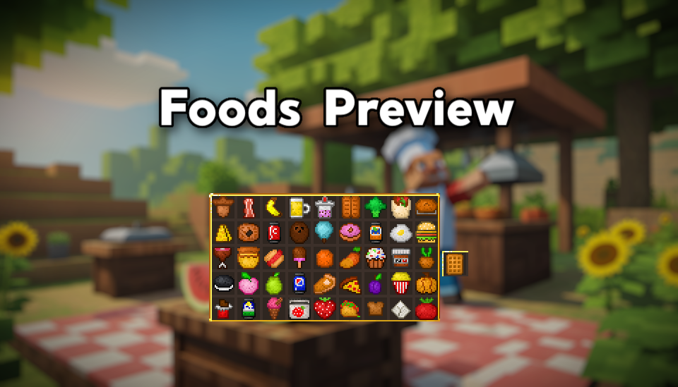 Foods Extension | 46 Unique Foods [ItemsAdder] [Oraxen] | SpigotMC ...