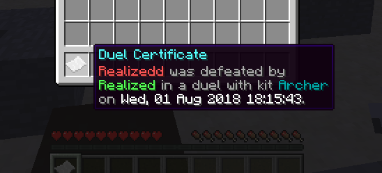 [Duels Extension] Certificates | SpigotMC - High Performance Minecraft ...