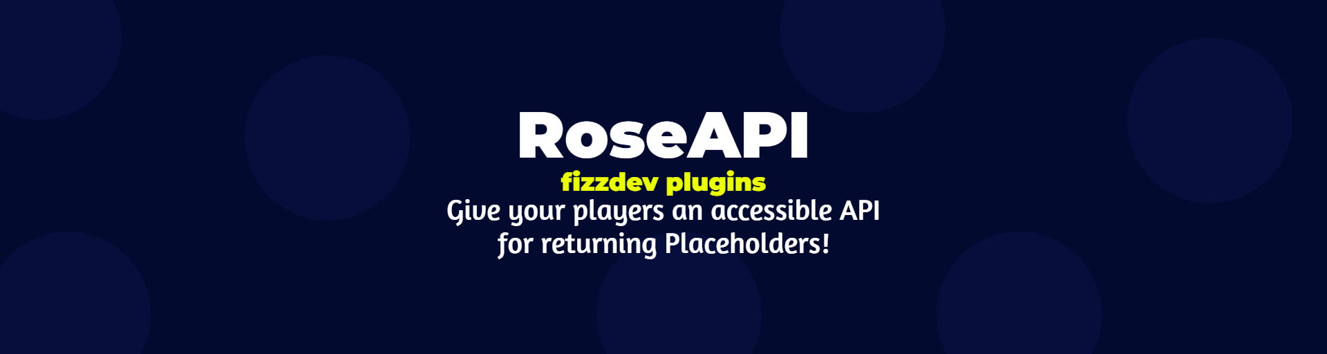 RoseAPI free ⭐Player APIs (/api) | SpigotMC - High Performance ...