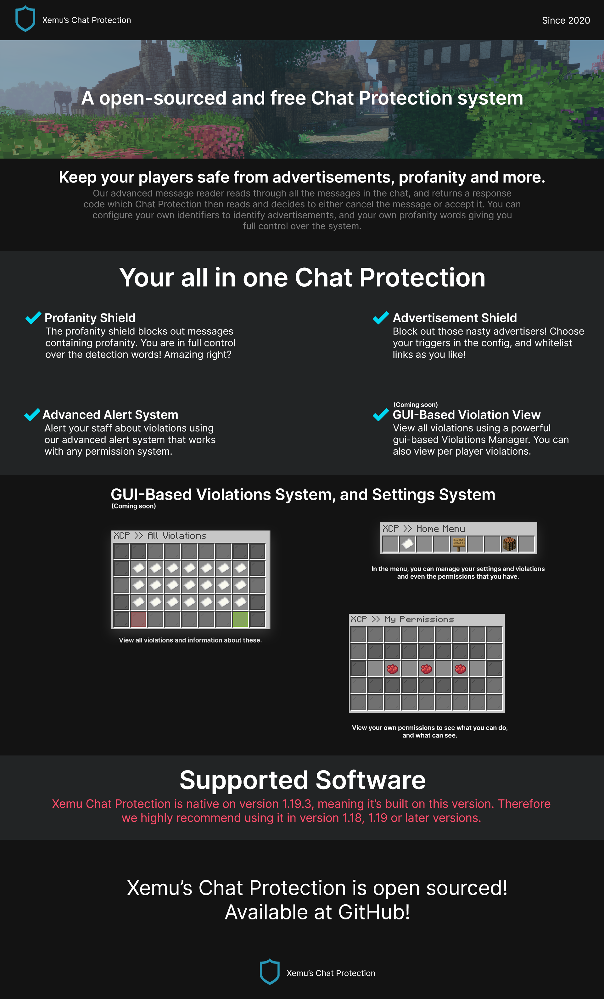 Xemu's Chat Protection | SpigotMC - High Performance Minecraft Community