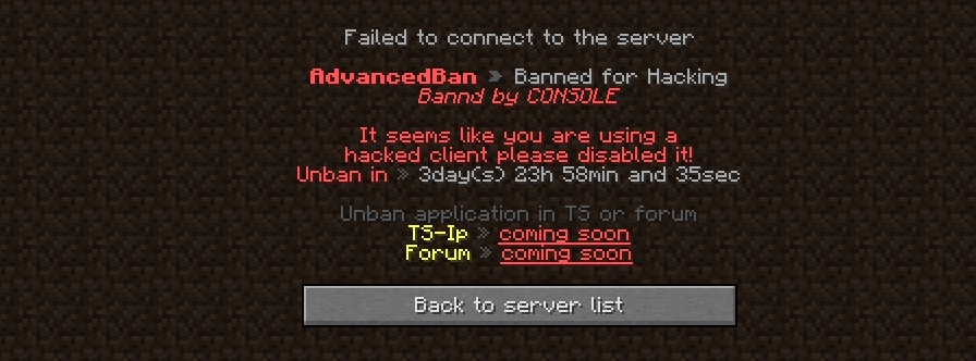 AdvancedBan | SpigotMC - High Performance Minecraft Software