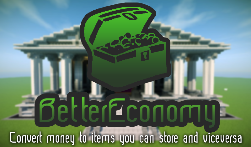 BetterEconomy [1.8+] • Custom model data! Values! API! Mobs drops ...