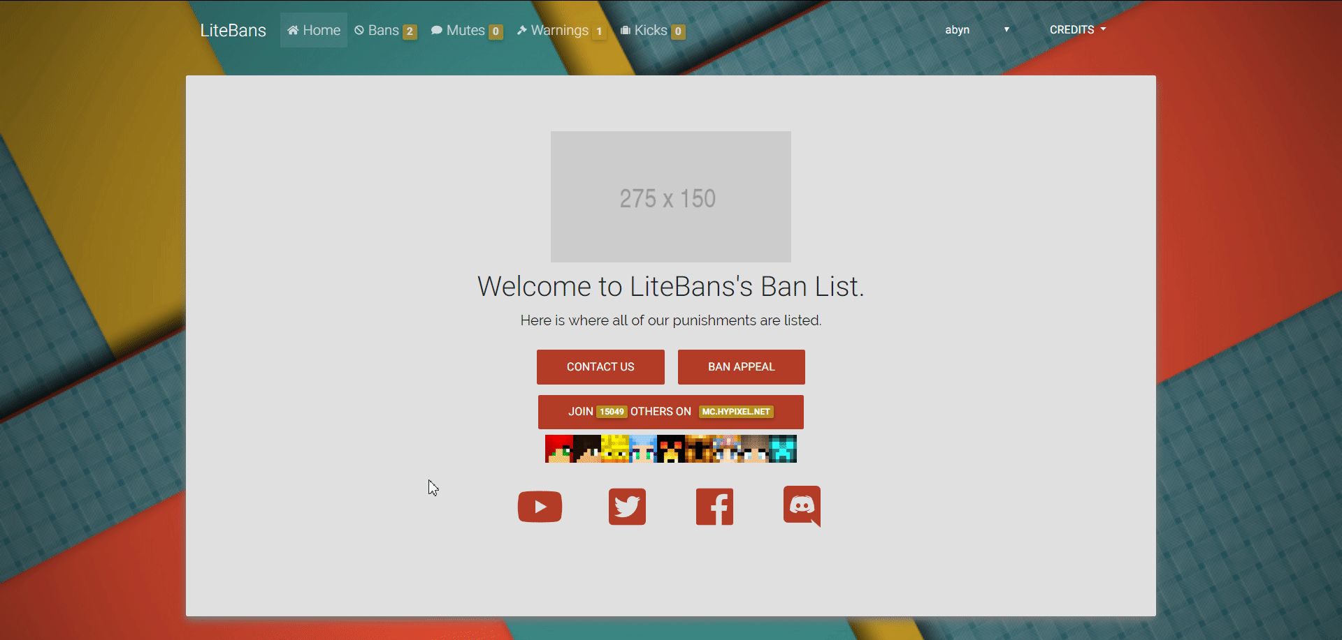 Litebans Material UI | SpigotMC - High Performance Minecraft Software