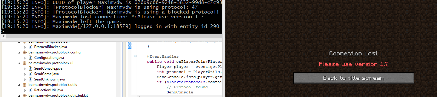 ProtocolBlocker | SpigotMC - High Performance Minecraft Community