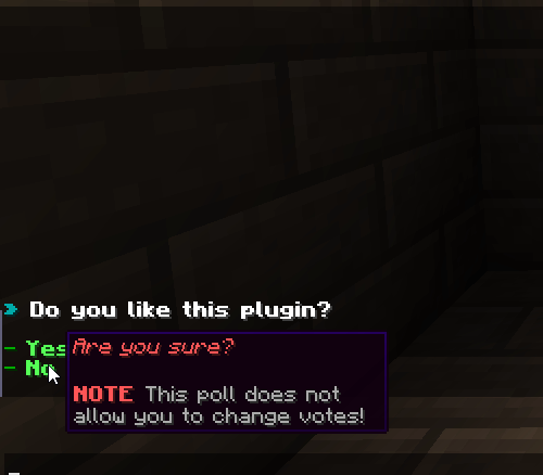 CustomPolls | SpigotMC - High Performance Minecraft Software