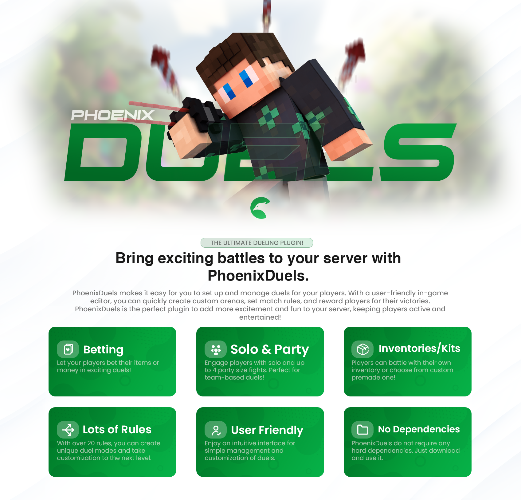 ⚔️Phoenix Duels [Free Version] ⚔️ User Friendly | SpigotMC - High Performance Minecraft Software