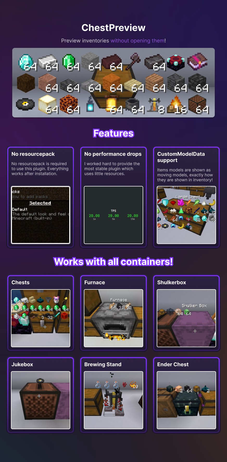 ChestPreview | SpigotMC - High Performance Minecraft Software
