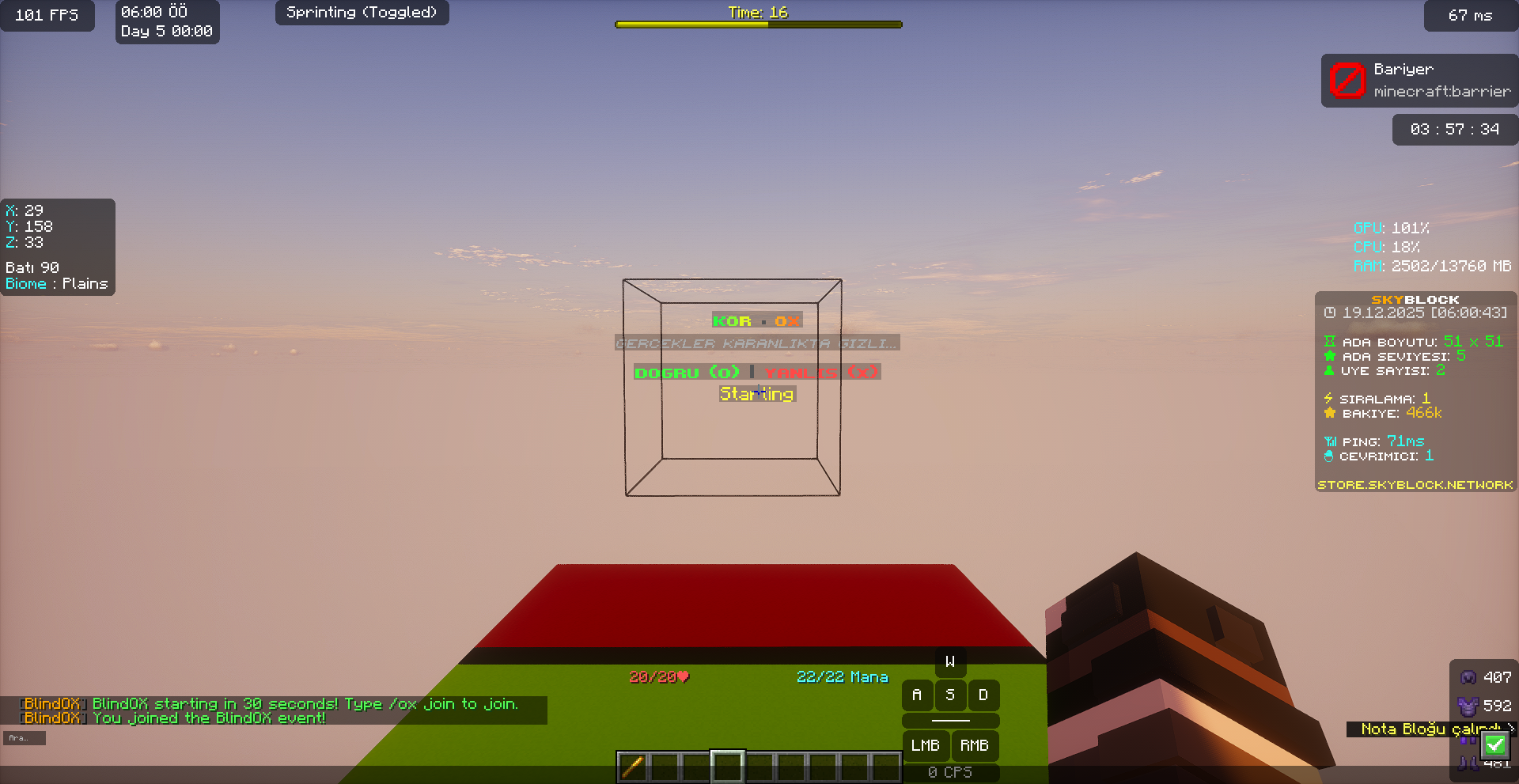 Spigot - NexBlindOX - Advanced OX Game | SpigotMC - High Performance ...