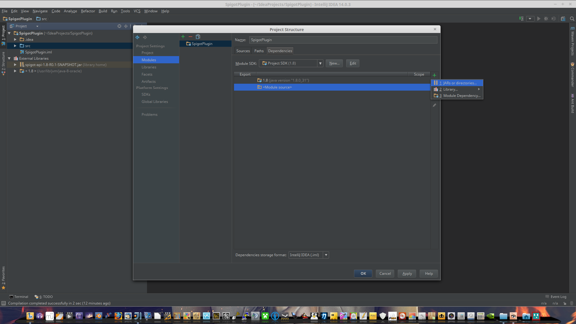 Creating a blank Spigot plugin in IntelliJ IDEA | SpigotMC - High ...