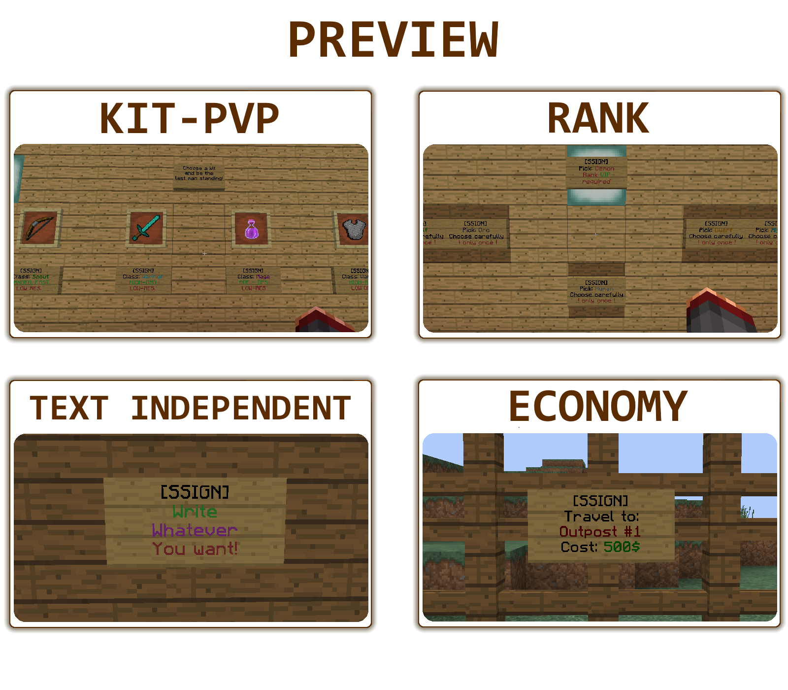Spigot - SuperSign - Customizable signs with a lot of features ...