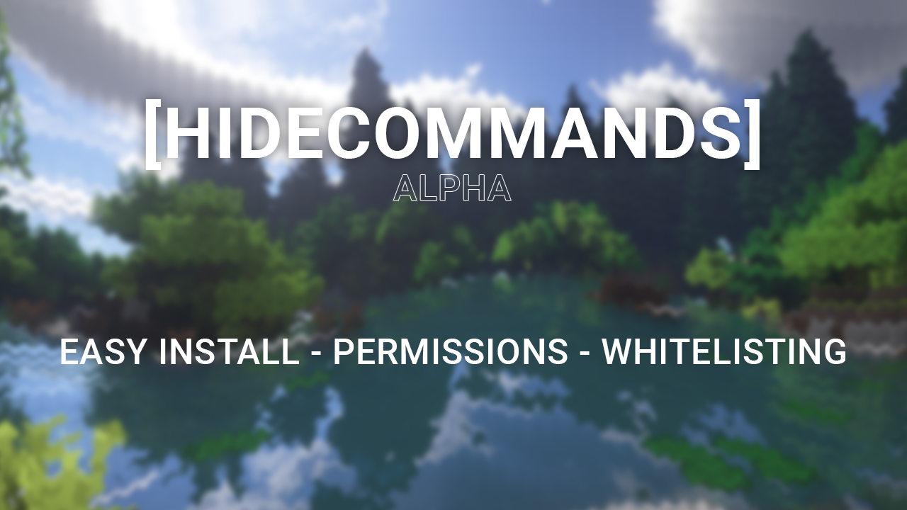 HideCommands | SpigotMC - High Performance Minecraft Community