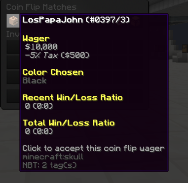 CosmicPvP Coinflip Replica | SpigotMC - High Performance Minecraft Software