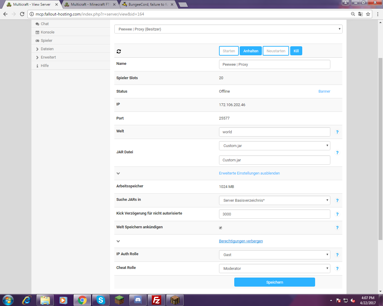 Solved - BungeeCord, failure to fully load. | SpigotMC - High ...