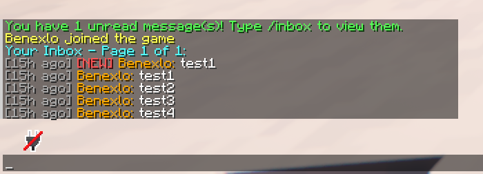 Inbox - Offline Direct Message Plugin | SpigotMC - High Performance ...