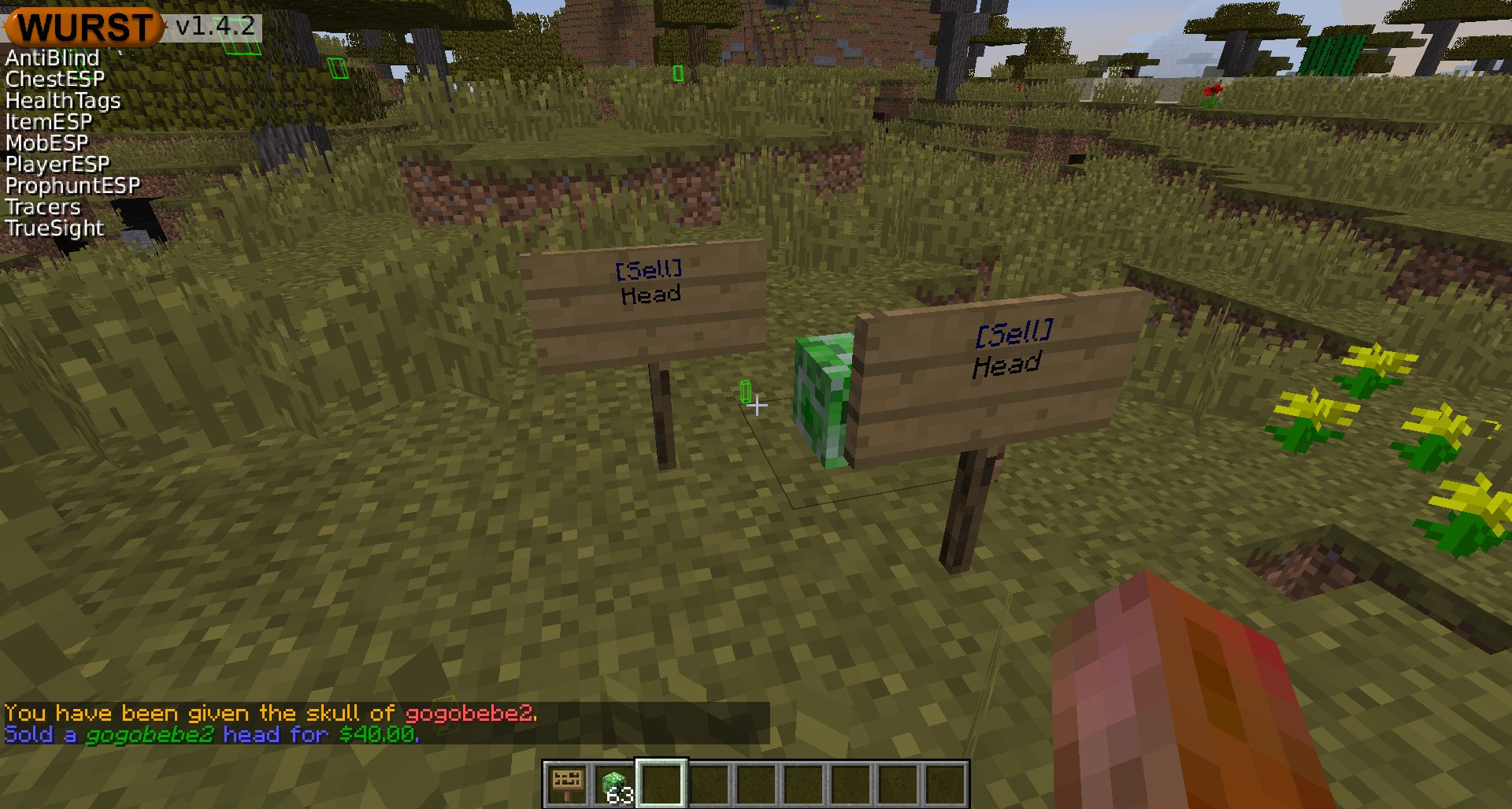 Bounty Sell Head | SpigotMC - High Performance Minecraft Community