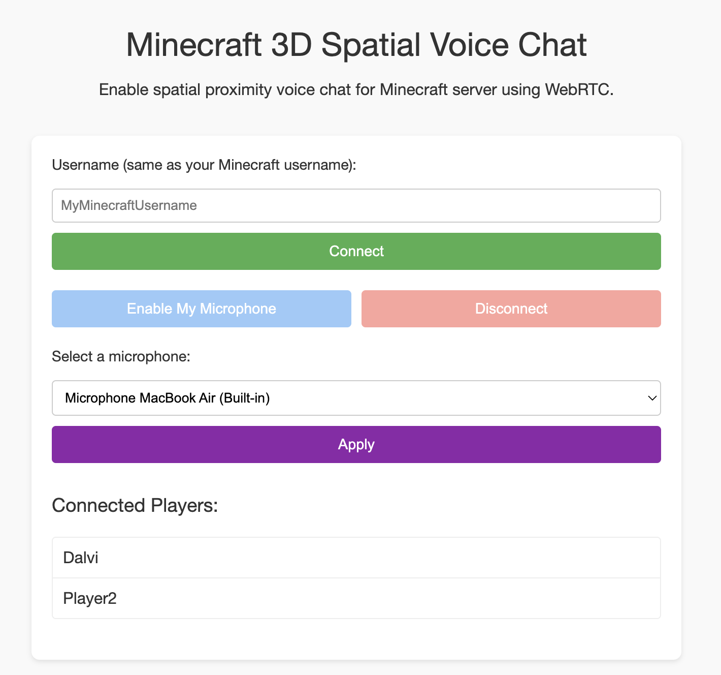 WebVoiceChat | SpigotMC - High Performance Minecraft Community