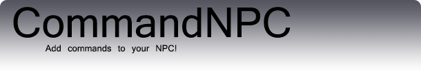 CommandNPC | SpigotMC - High Performance Minecraft Software