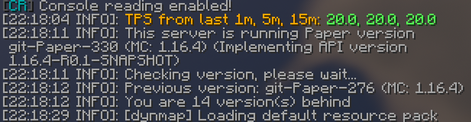 ConsoleReader | SpigotMC - High Performance Minecraft Community