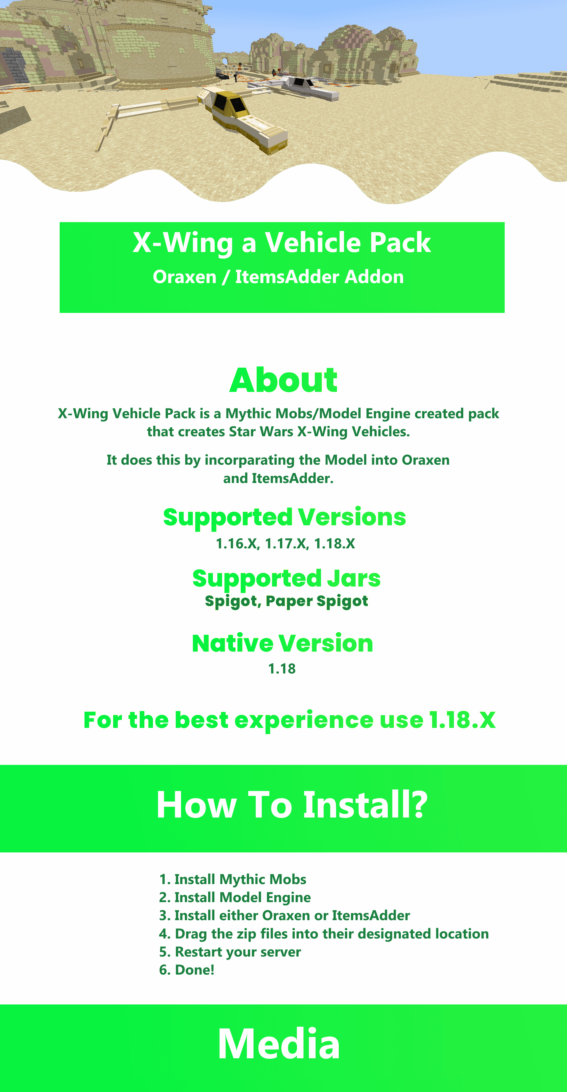 Spigot - X-Wing | Oraxen/ItemsAdder Addon | SpigotMC - High Performance Minecraft Community