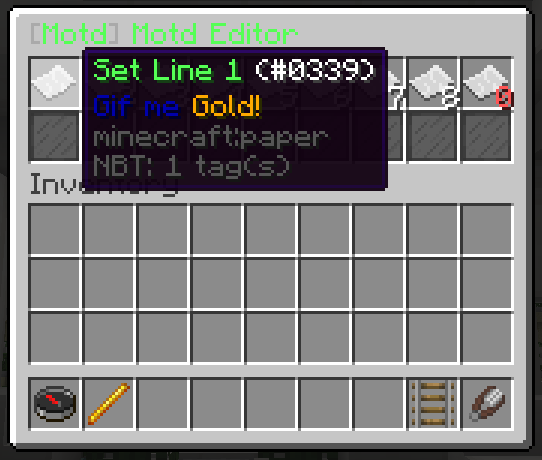 Motd - Set your Motd Ingame | SpigotMC - High Performance Minecraft ...