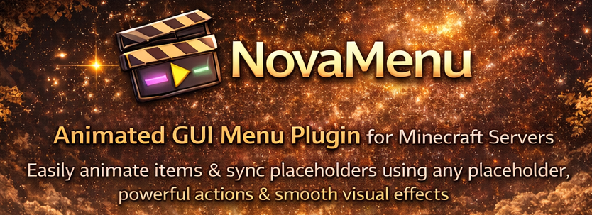 NovaMenu | Modern Custom Animated GUI Menu | SpigotMC - High ...