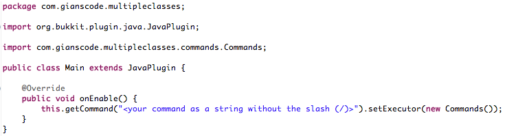 Using Multiple Classes In Your Plugins | SpigotMC - High Performance ...