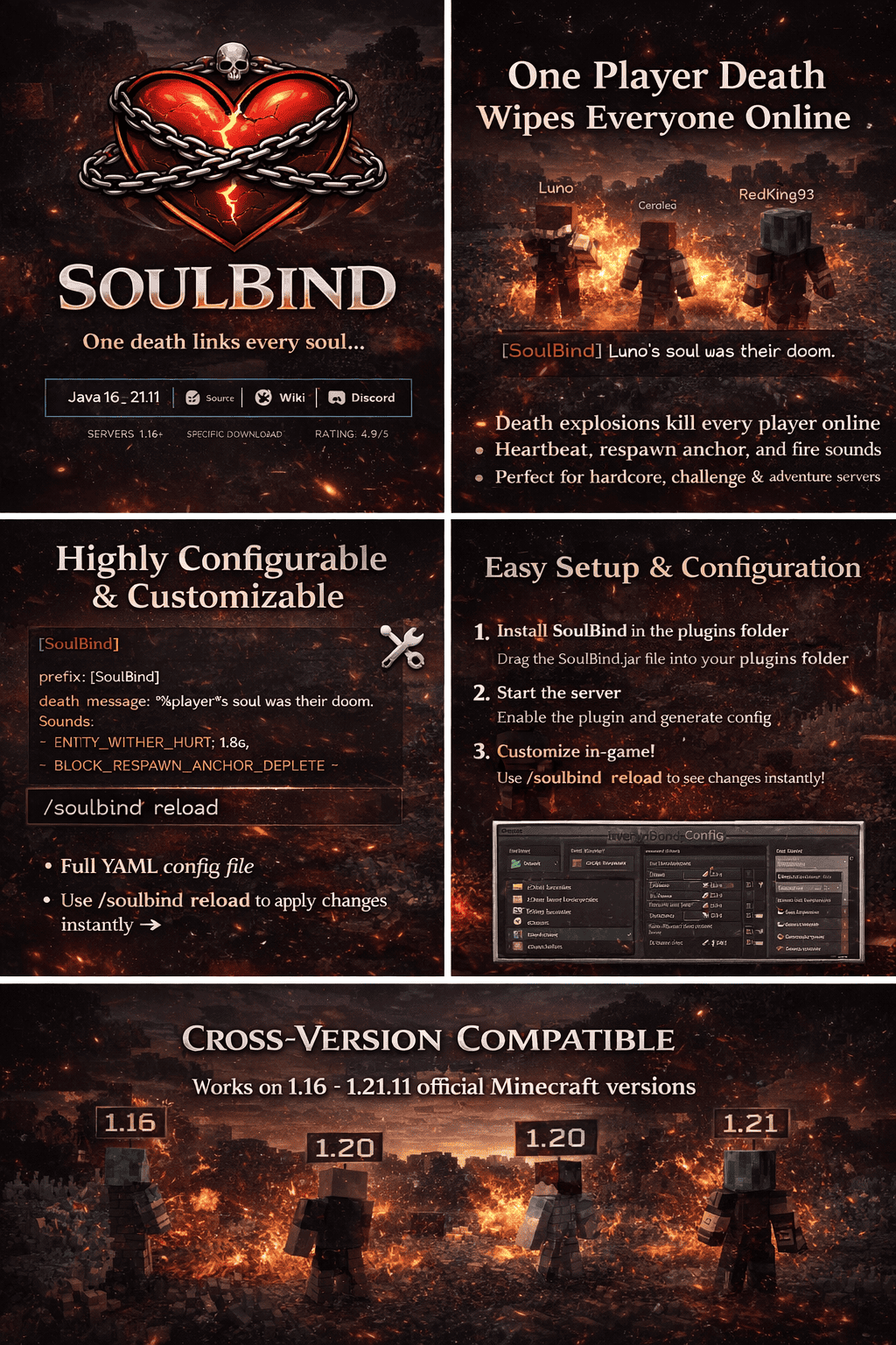 Soul Bind | SpigotMC - High Performance Minecraft Software