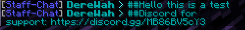 Staff Chat | SpigotMC - High Performance Minecraft Software