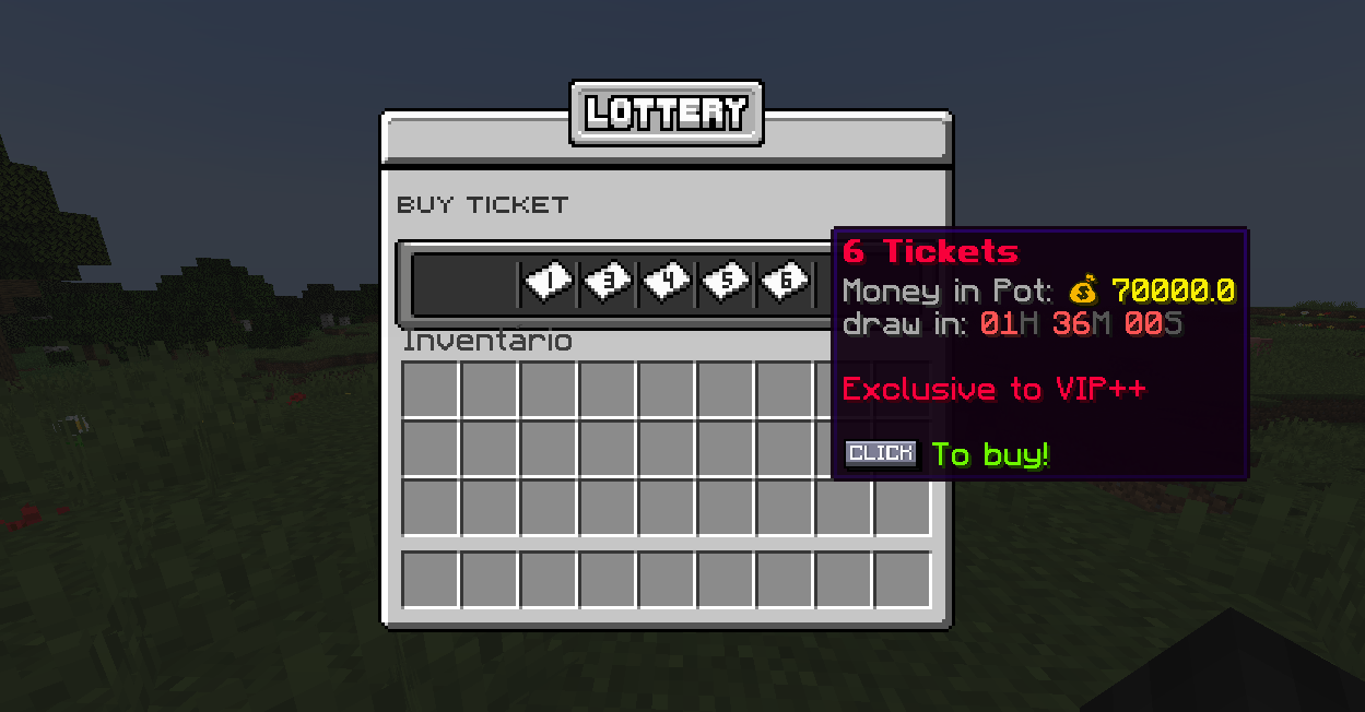Lottery GUI Setup - ItemsAdder | SpigotMC - High Performance Minecraft ...
