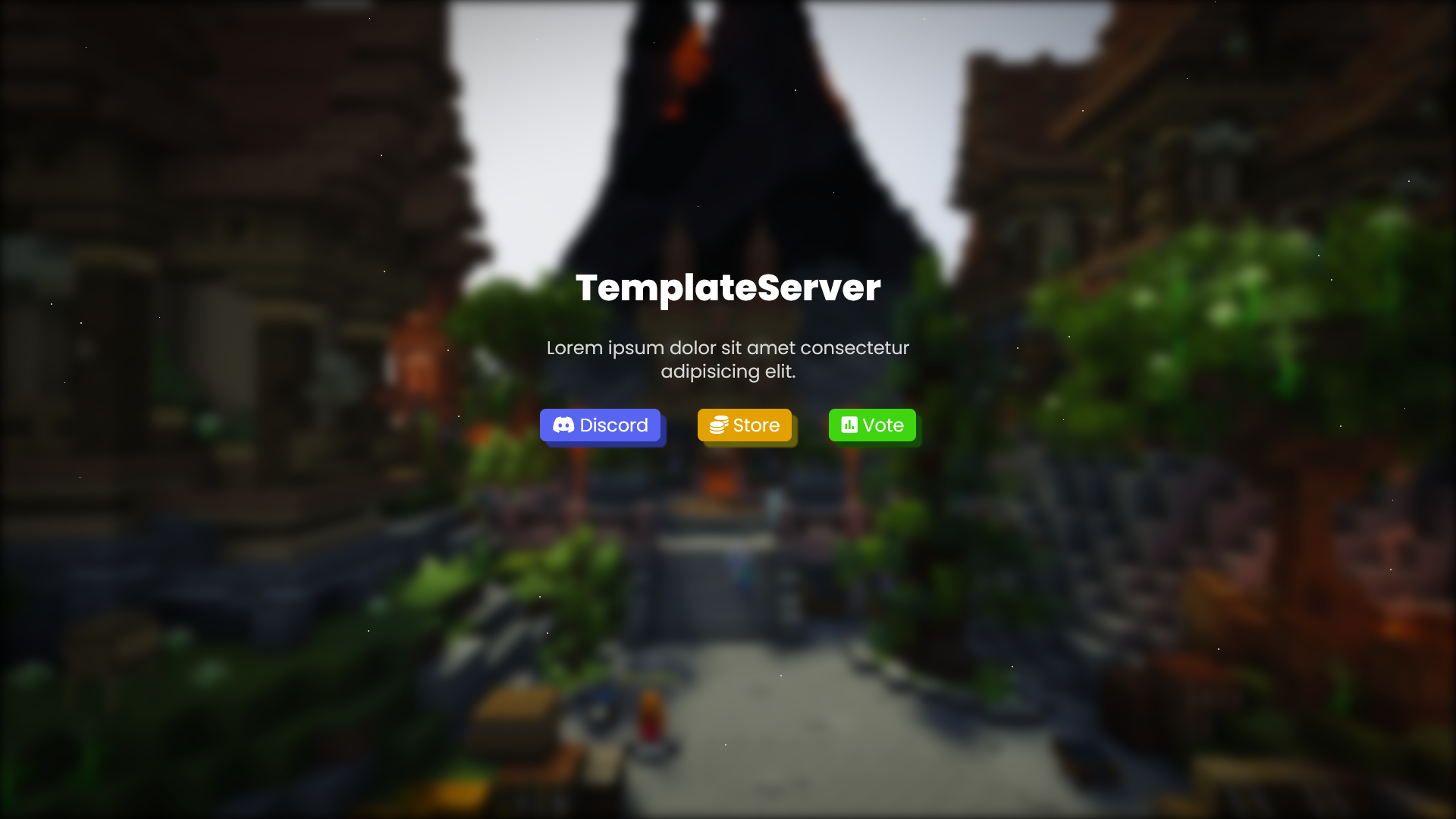 Server website template | SpigotMC - High Performance Minecraft Community