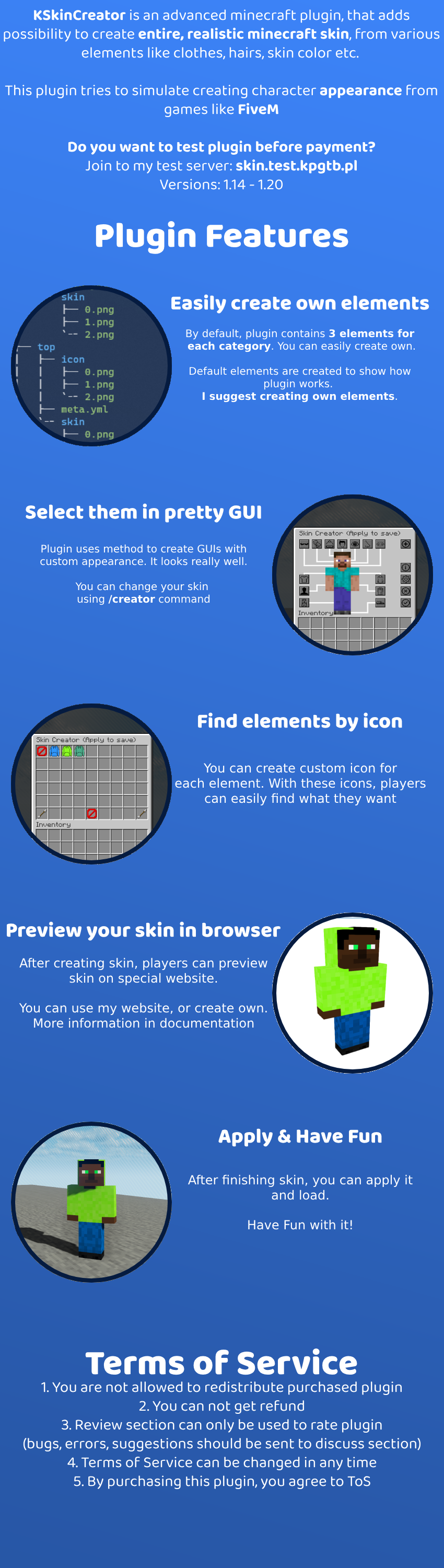 KSkinCreator - Make your RP server more realistic! | SpigotMC - High ...