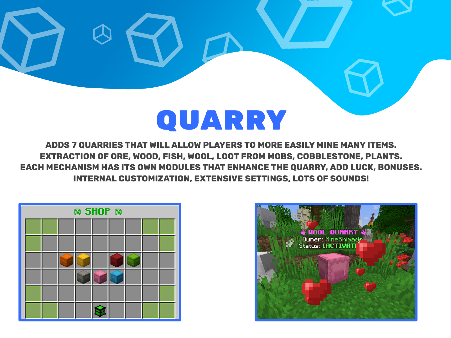 Premium - QUARRY Resource Extraction Machines | ItemsAdder/Nexo/Oraxen ...