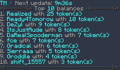 TokenManager | SpigotMC - High Performance Minecraft Software