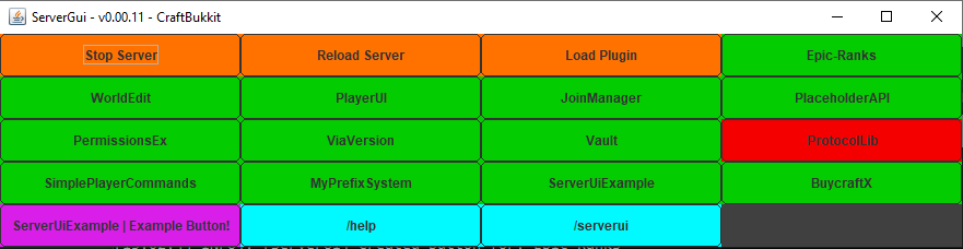 ServerUi | SpigotMC - High Performance Minecraft Software