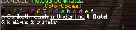 ColorCodes | SpigotMC - High Performance Minecraft Community