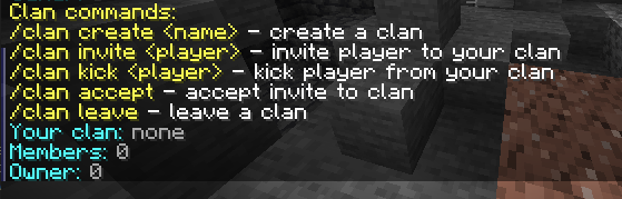 AClan - Clan system on MySQL | SpigotMC - High Performance Minecraft ...