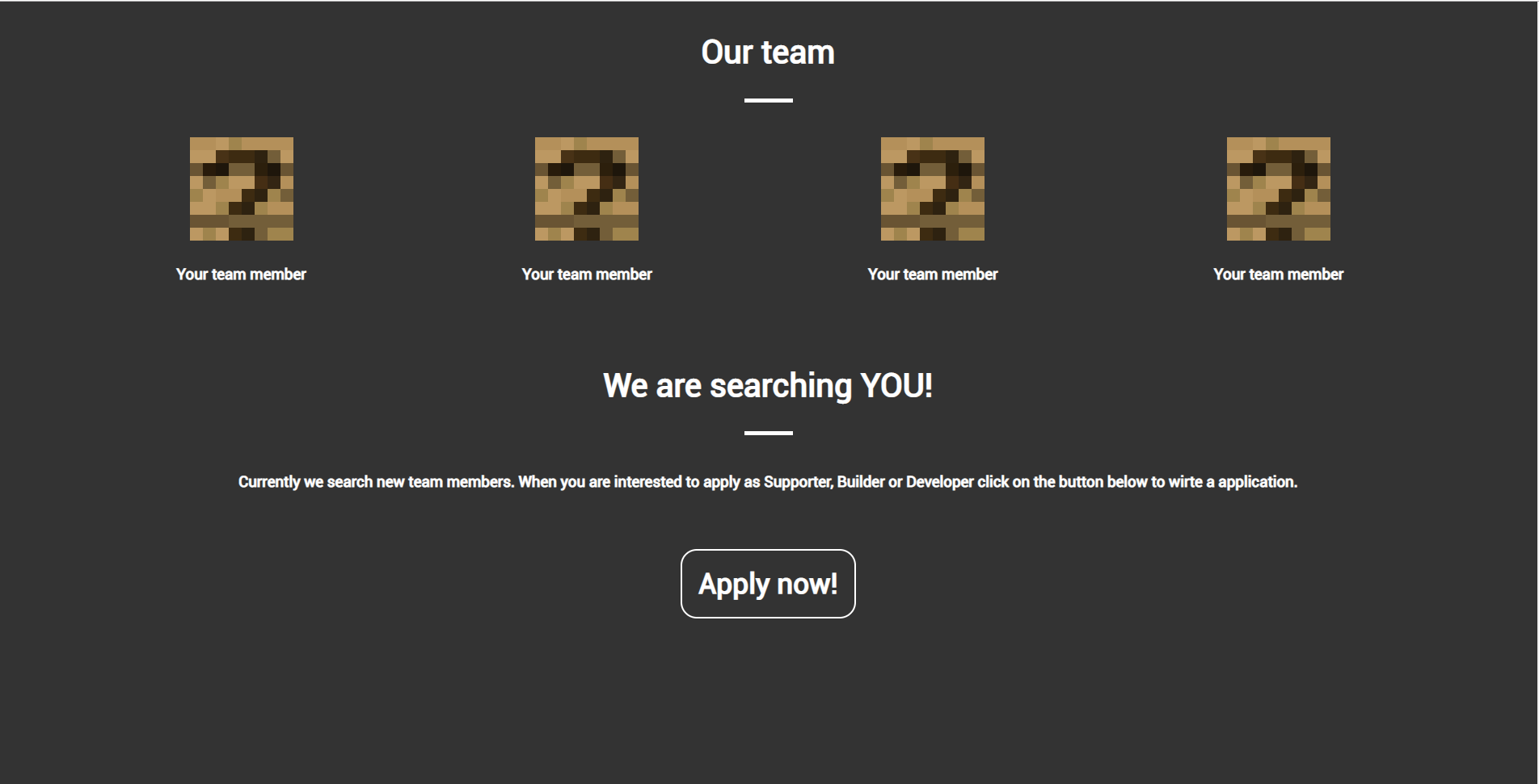 Website Template | SpigotMC - High Performance Minecraft Community