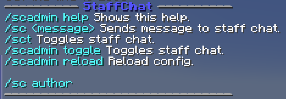 StaffChatLite | SpigotMC - High Performance Minecraft Software