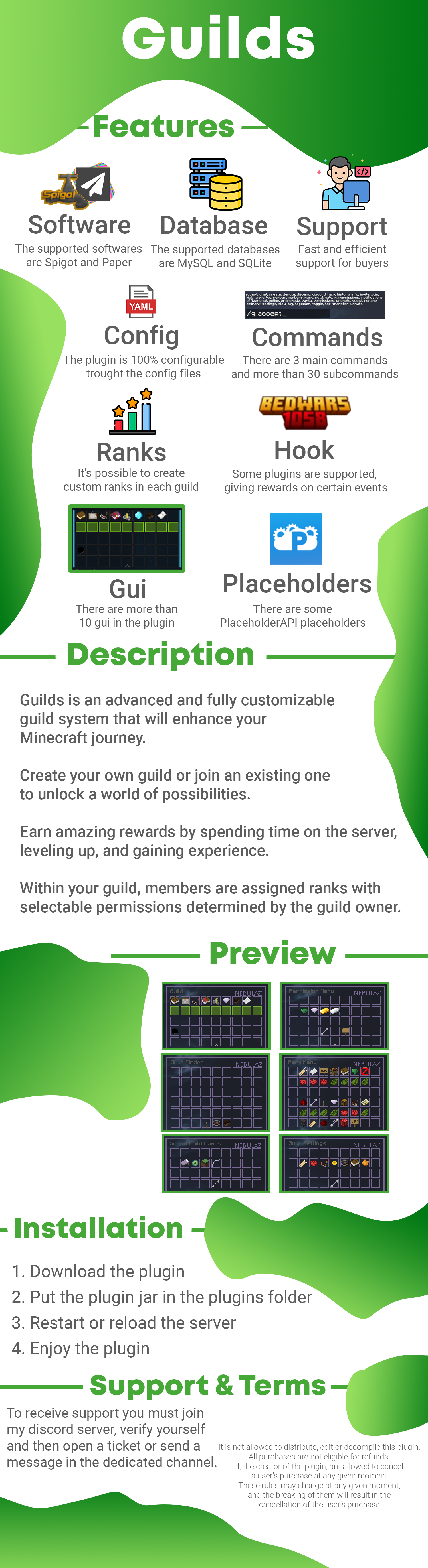 Premium - Guilds - Ultimate Guild System - [1.8 - 1.21] [Paid ...