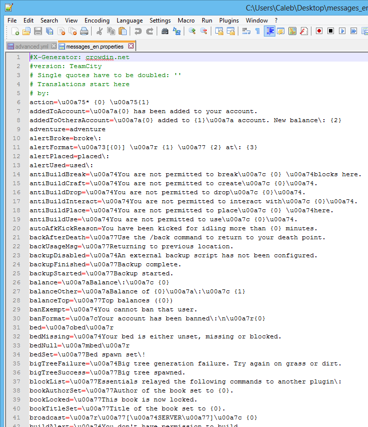 [TUTORIAL] How to Change Essentials Messages | SpigotMC - High Performance Minecraft Software