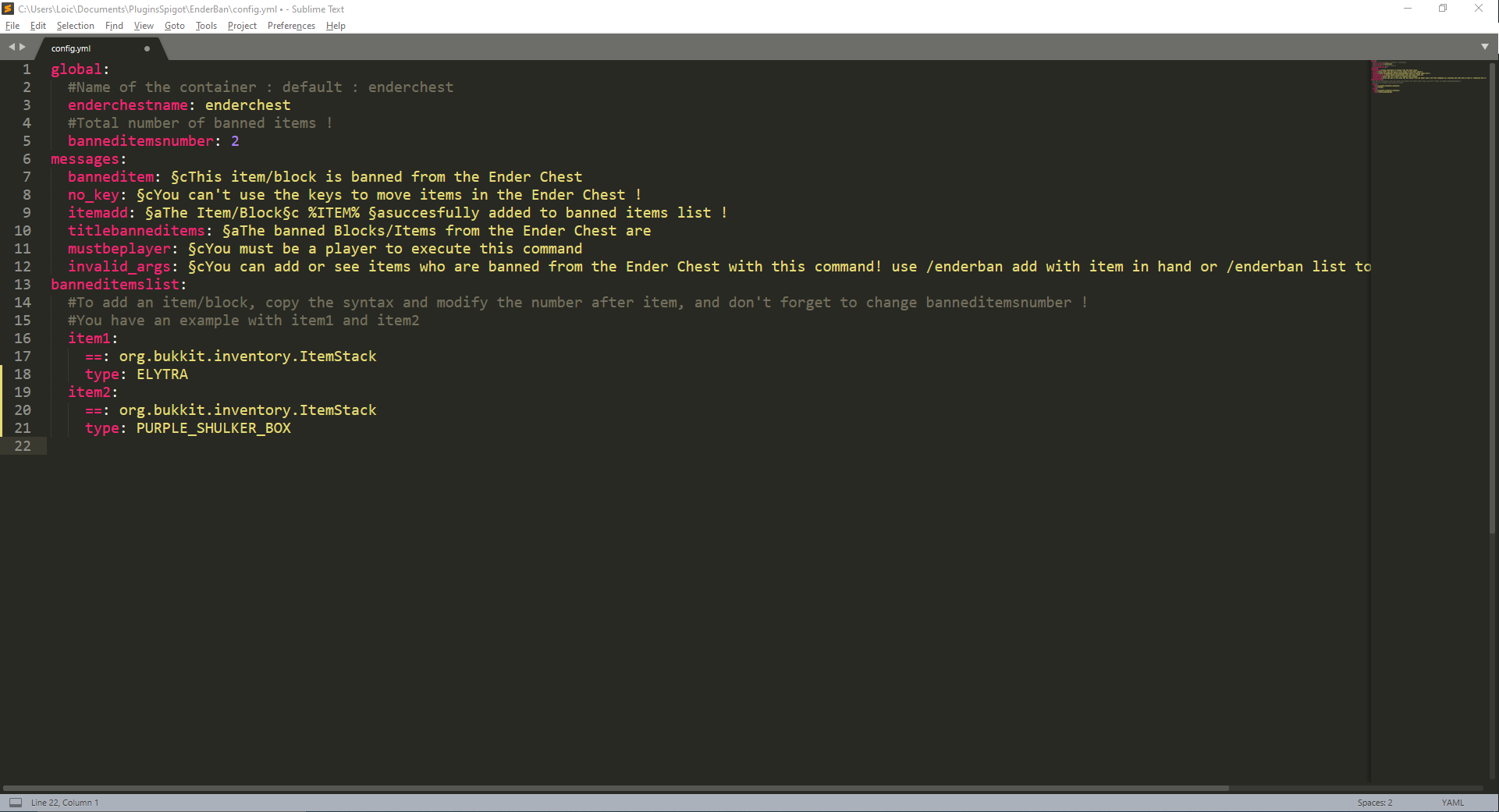 EnderBan | Ban easily items and blocks from the EnderChest | SpigotMC ...